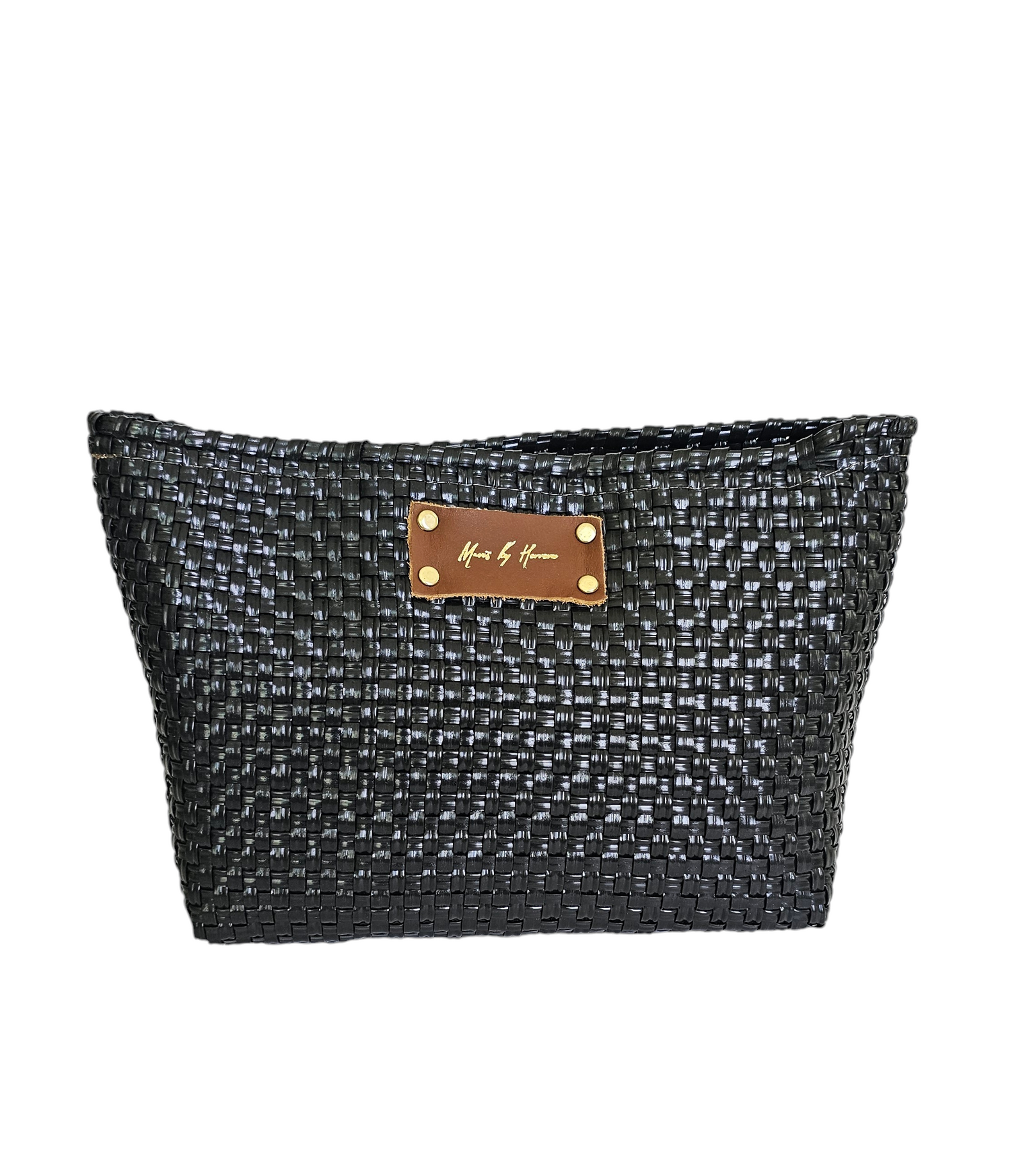 Bella Clutch Purse - Black Handwoven Bag - Mavis by Herrera